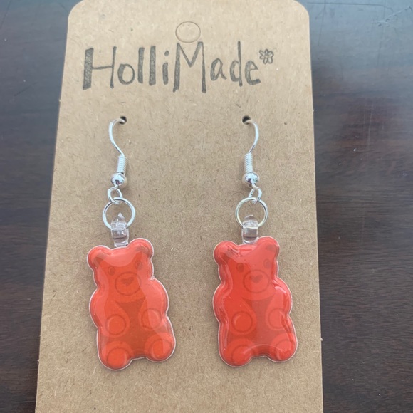 Holli Made | Jewelry | Red Gummy Bear Earrings | Poshmark